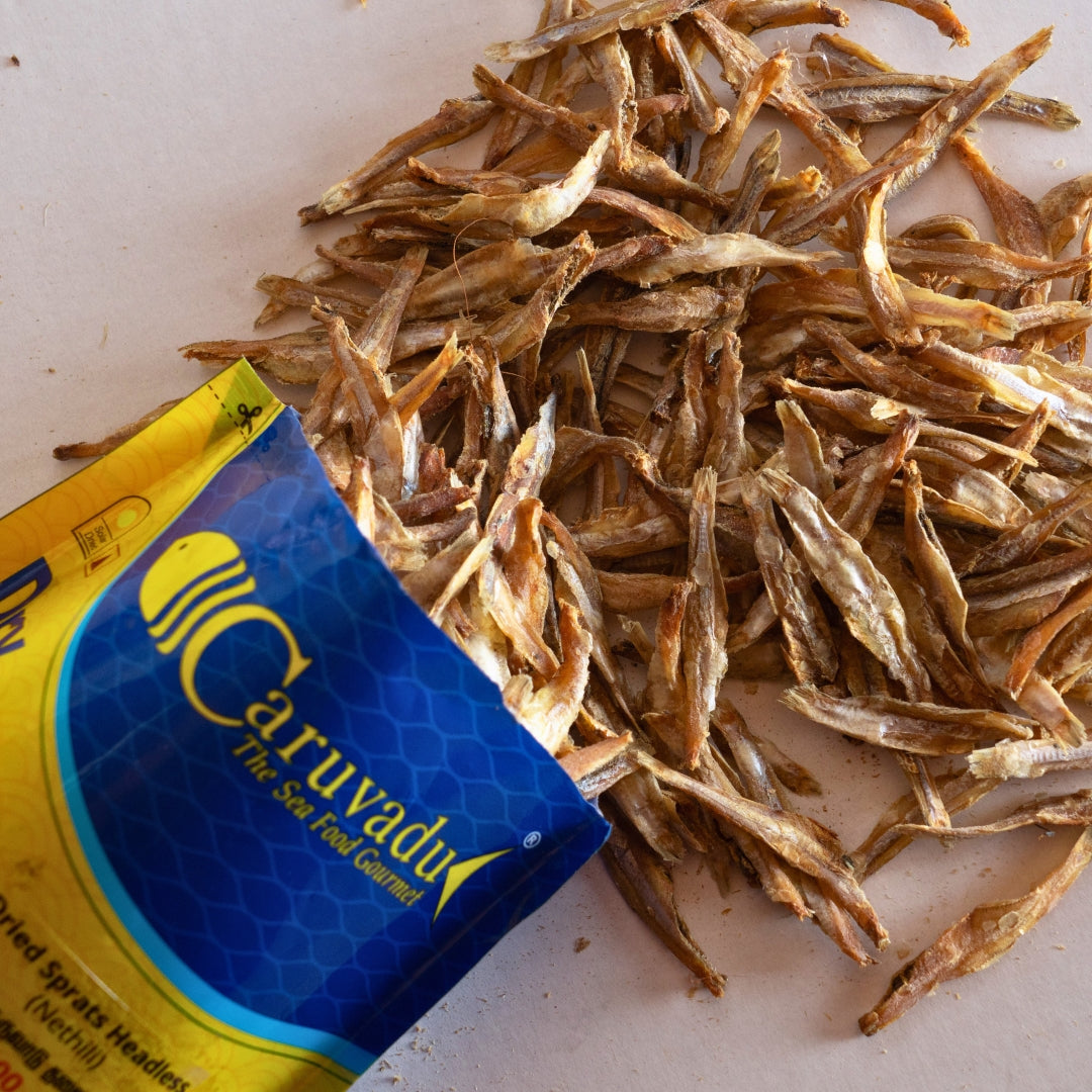 Premium Headless Dry Anchovies - Rich in Flavor and Nutrition – CARUVADU