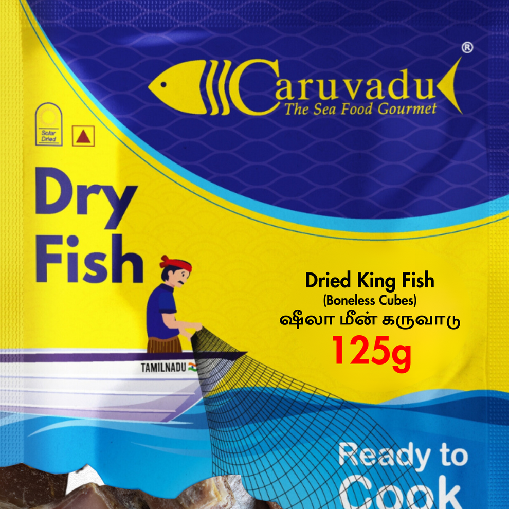 Dry King Fish Cubes – Rich in Omega-3 Fatty Acids – CARUVADU